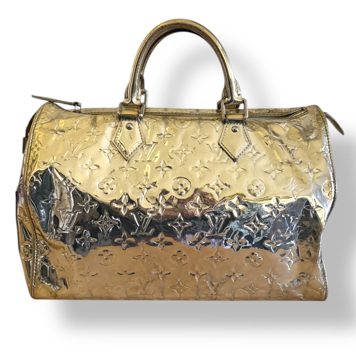 Louis Vuitton Miroir Speedy 35 in Gold with Silver Hardware – Limited ...